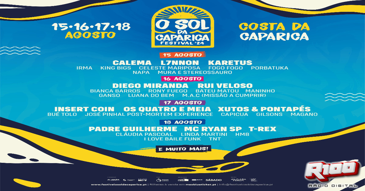 “O Sol da Caparica” celebra 10.ª edição com cartaz de luxo – R100 ...